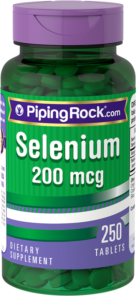 PIPING ROCK Selenium 200mcg 250 TABLETS - Vegetarian Formula – Arkane ...
